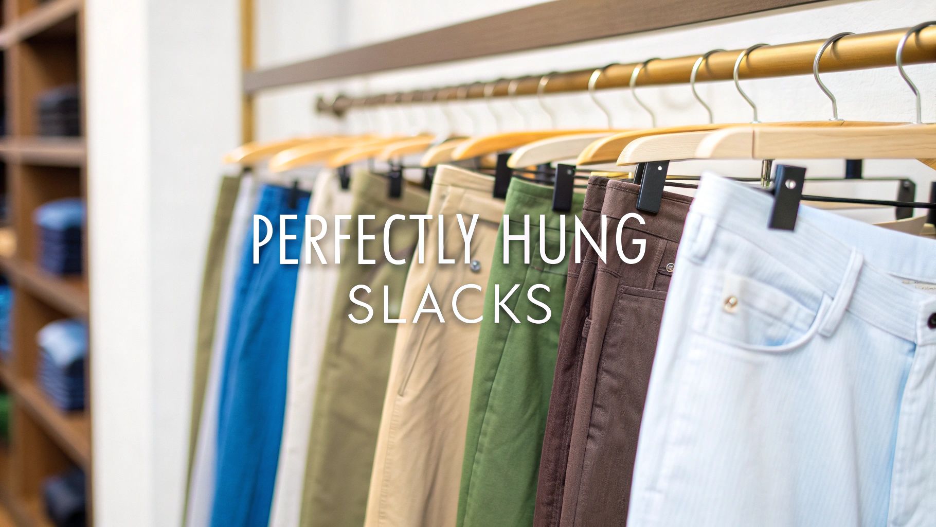 The Best Way to Hang Slacks for a Wrinkle-Free, Organized Closet – MORALVE