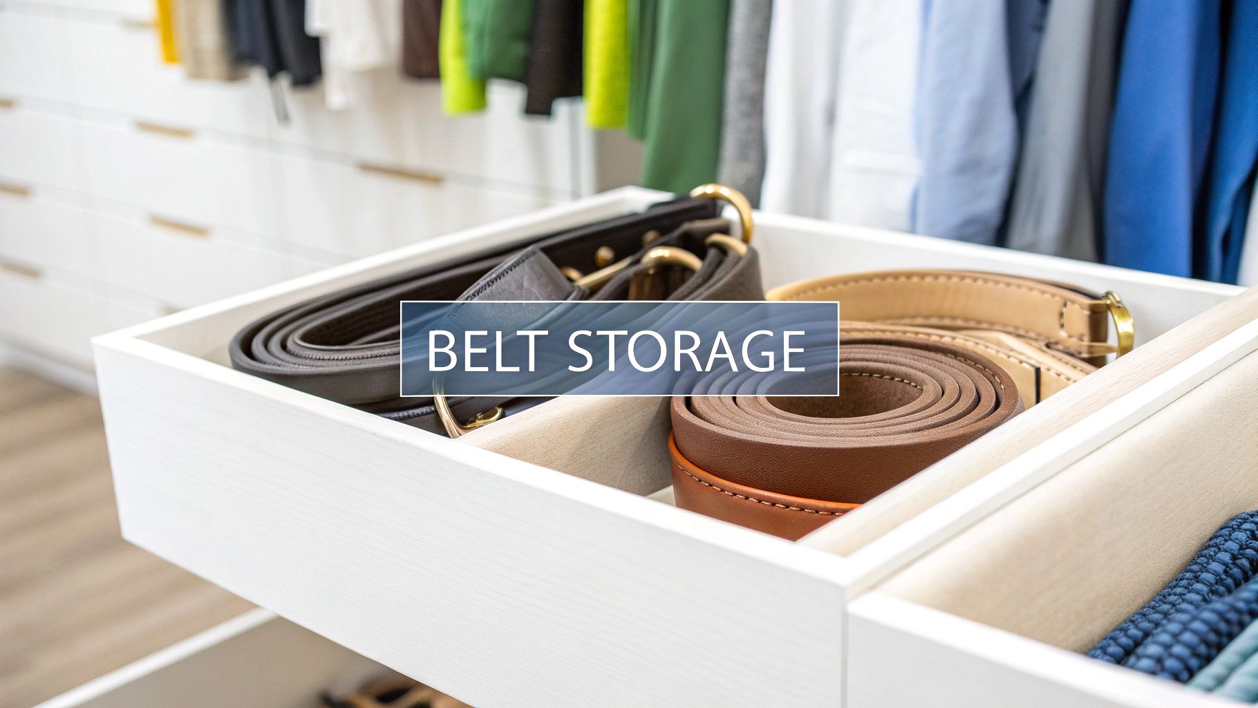 The Best Way to Store Belts and Organize Your Closet – MORALVE