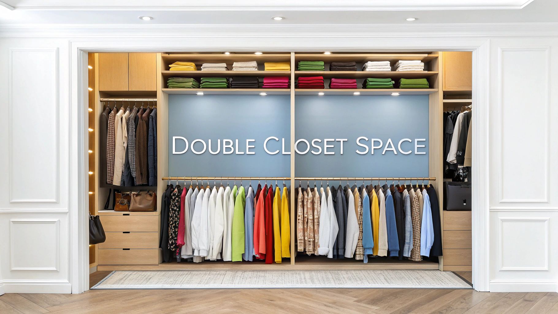 Double Closet Rod: The Ultimate Guide to an Organized Wardrobe – MORALVE