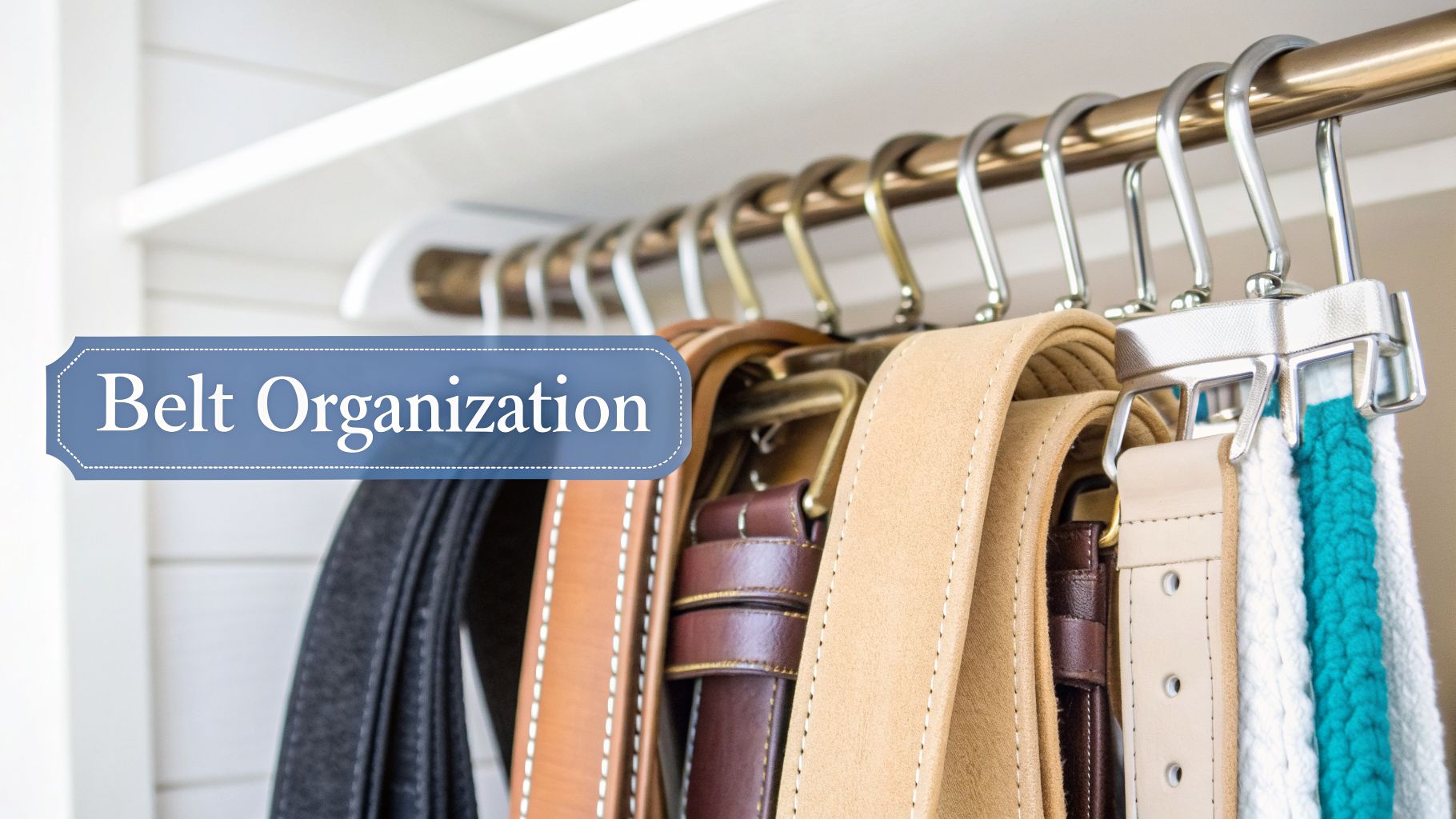 How to Hang Belts to Maximize Your Closet Space – MORALVE